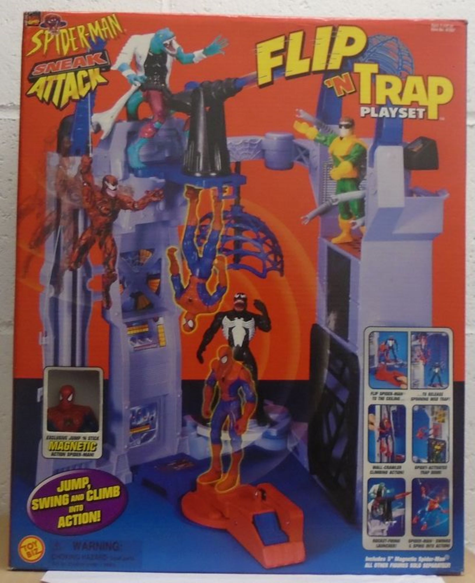 Spider-Man Sneak Attack Flip ‘N Trap Series – Flip 'N Trap Playset ...